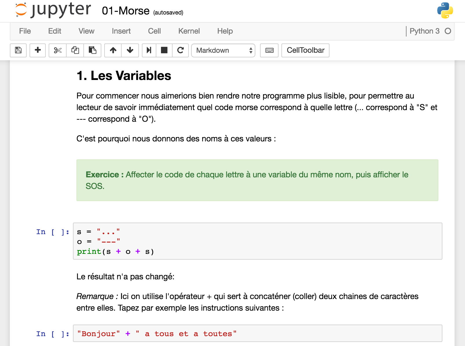 Simulation numérique : python